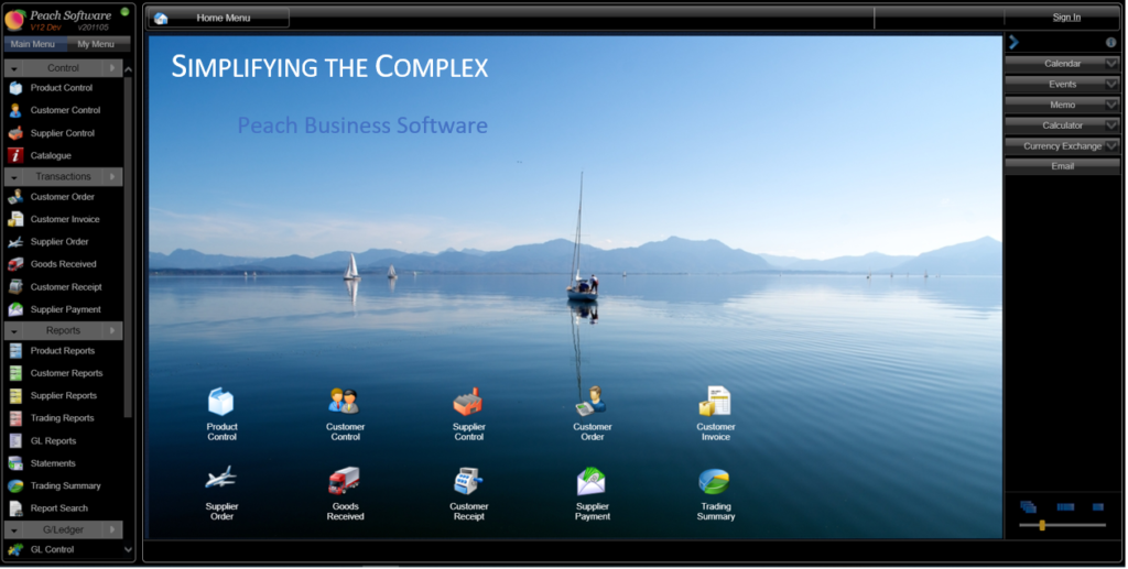 Peach Business Software - Inventory Control for Retailers & Wholesalers